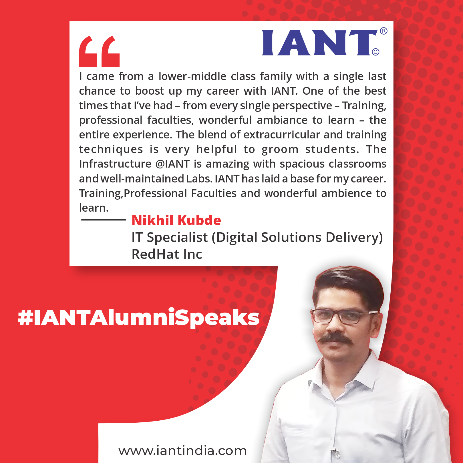 IANT is India’s No IT Training Institute. India’s No.1 Hardware ...